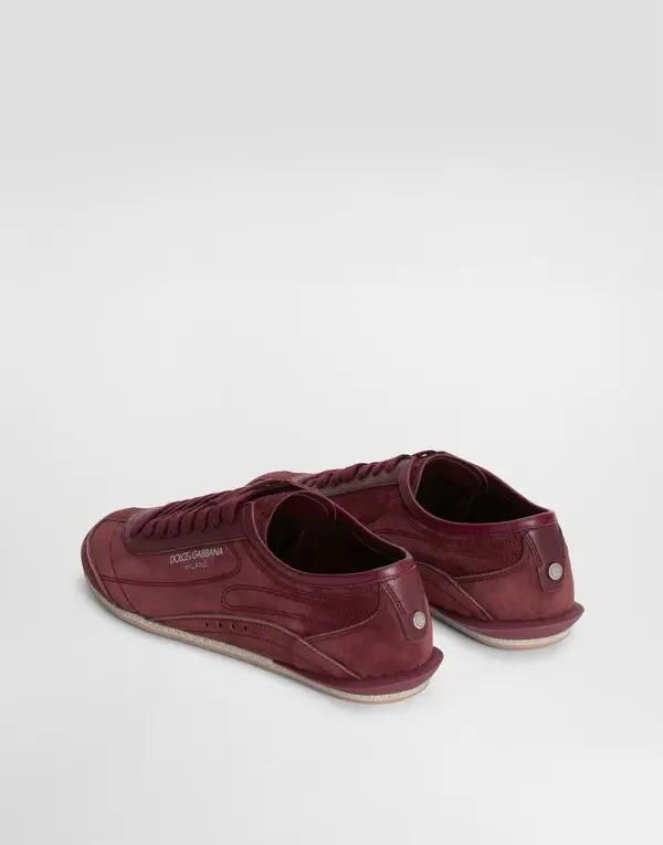 Dolce & Gabbana Suede Lipari Lace-ups - Bordeaux