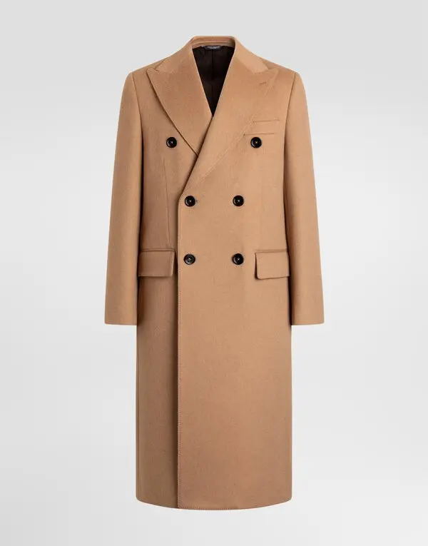 Dolce & Gabbana Double-breasted Camel Coat Coats And Jackets