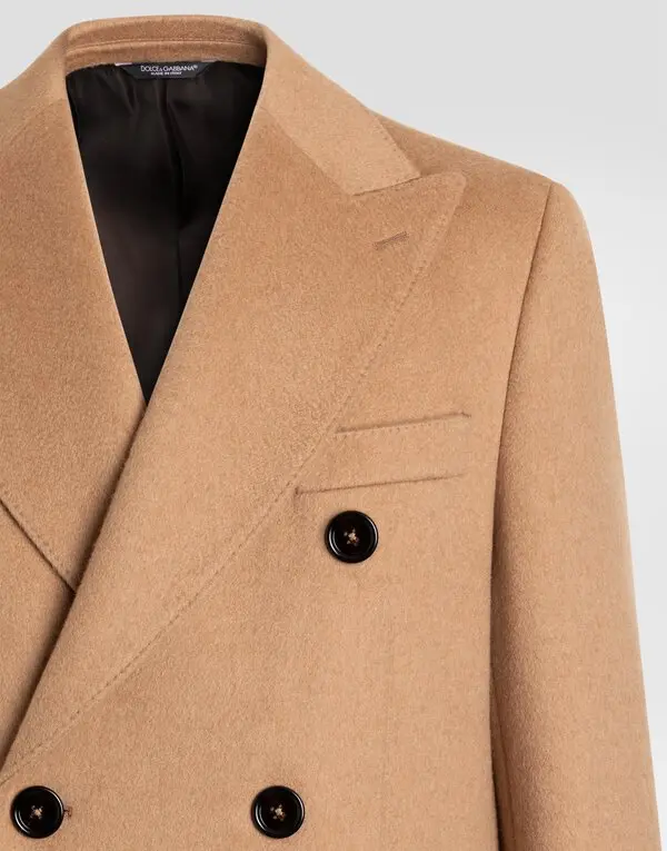 Dolce & Gabbana Double-breasted Camel Coat Coats And Jackets