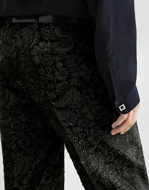 Dolce & Gabbana Brocade Trousers Pants And Shorts