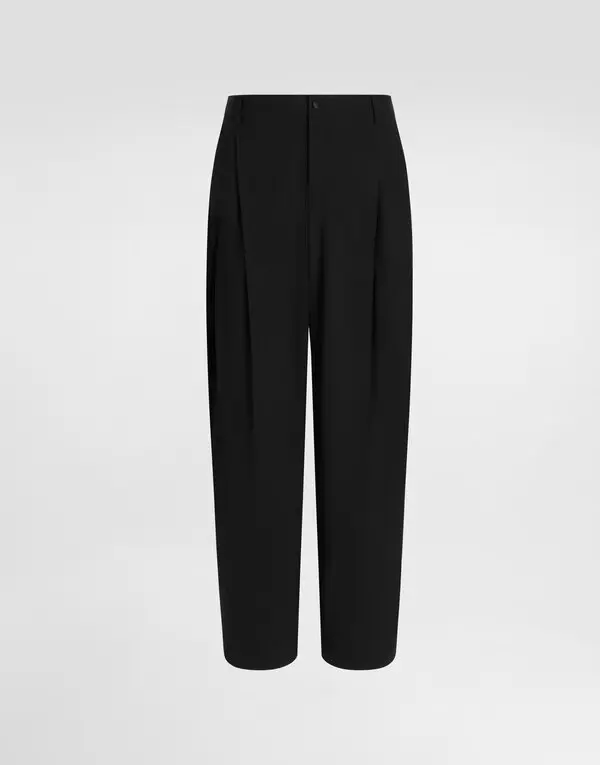 Dolce & Gabbana Wool Trousers Pants And Shorts - Black
