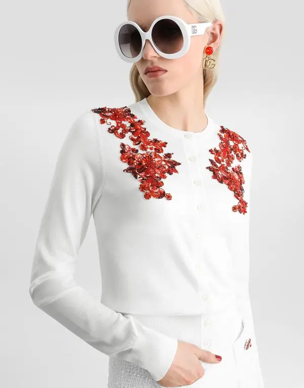 Dolce & Gabbana Cardigan Girocollo Sweaters And Cardigans