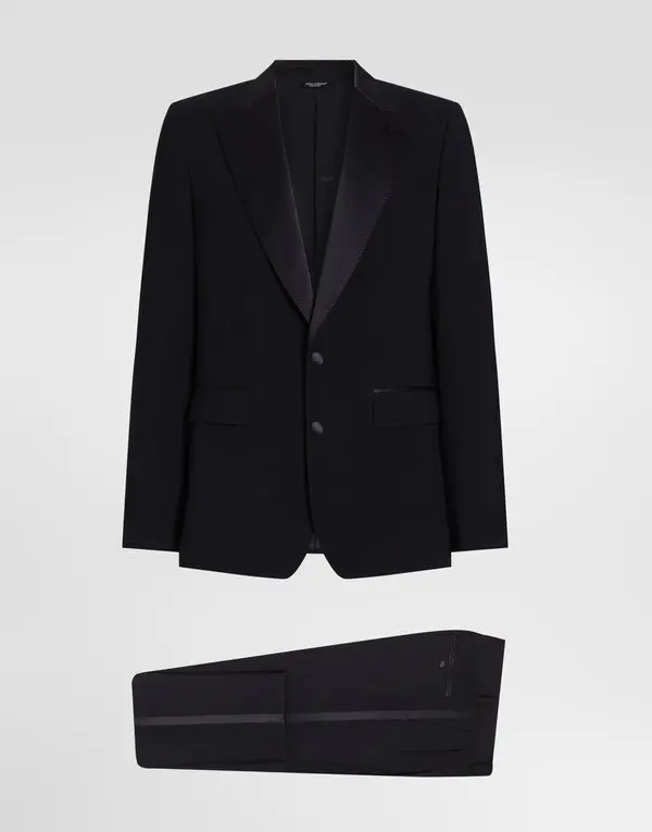 Dolce & Gabbana Single-breasted Wool Tuxedo Sicilia Light Suit Collection