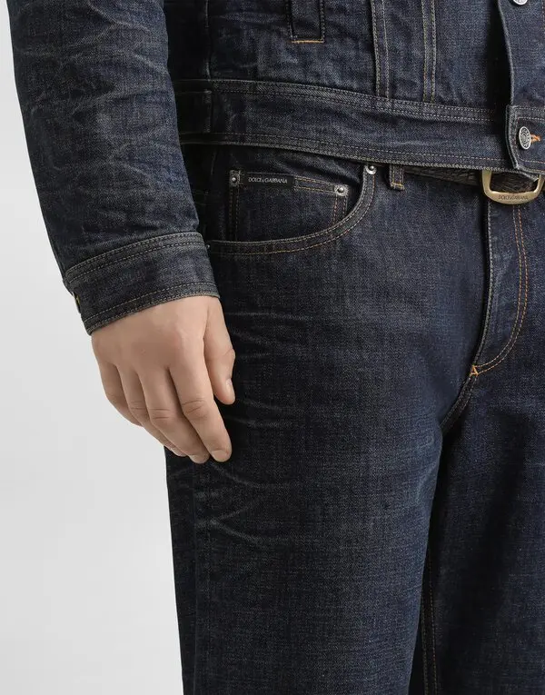 Dolce & Gabbana Loose Cotton Denim Jeans Denim Multi-colored