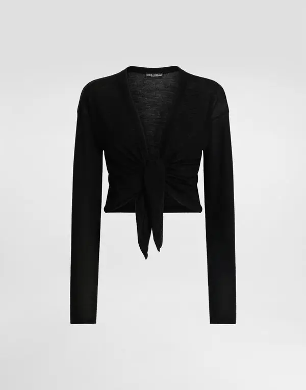 Dolce & Gabbana Cashmere Cardigan Sweaters And Cardigans - Black