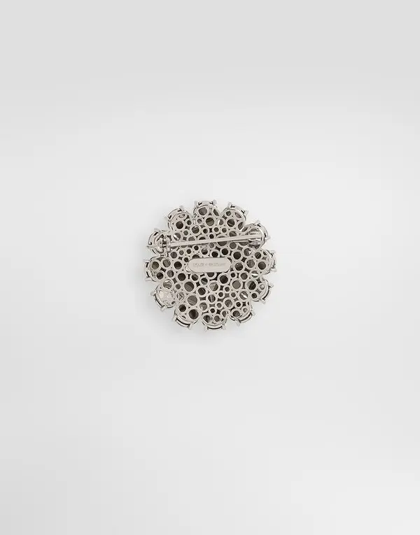 Dolce & Gabbana Rhinestone Brooch Collection Metal