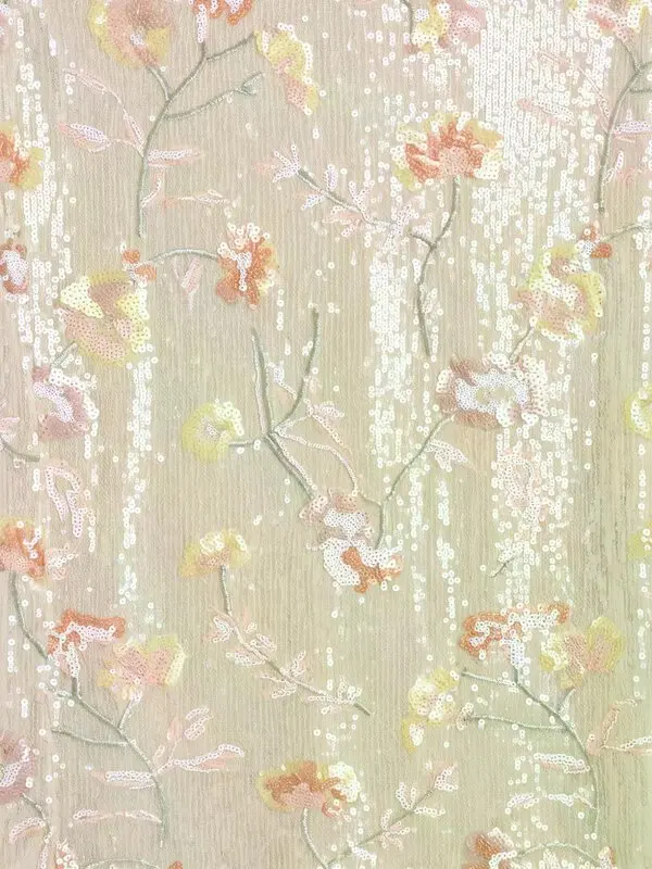 REFORMATION Frankie Sequin-embellished Floral-embroidered Maxi Dress