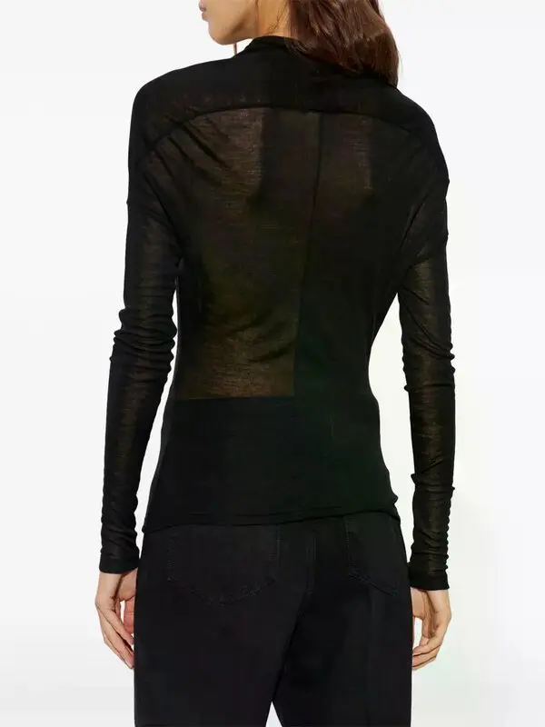 Victoria Beckham High-neck Long-sleeve Top