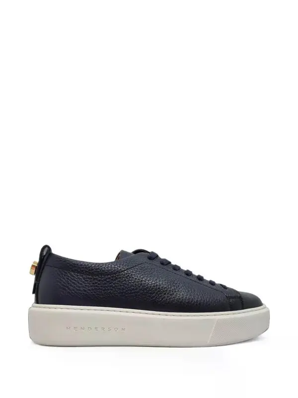 HENDERSON BARACCO Grained Leather Platform Sneakers