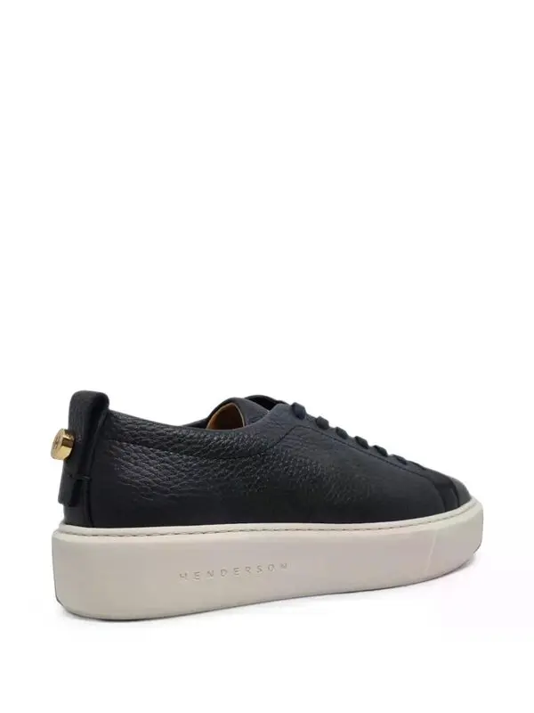 HENDERSON BARACCO Grained Leather Platform Sneakers