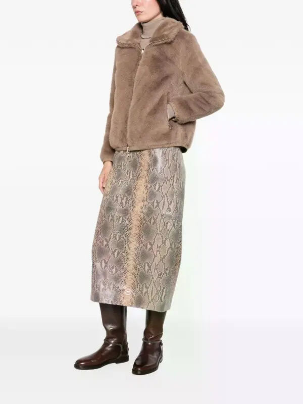 DUNO Manila Faux-fur Jacket - Neutrals