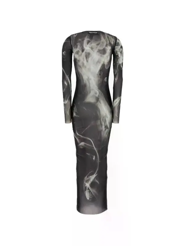 JEAN PAUL GAULTIER Printed Mesh Dress