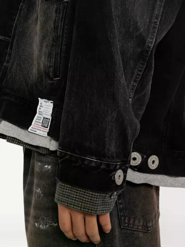 Mihara Yasuhiro Layered Denim Jacket With Hood