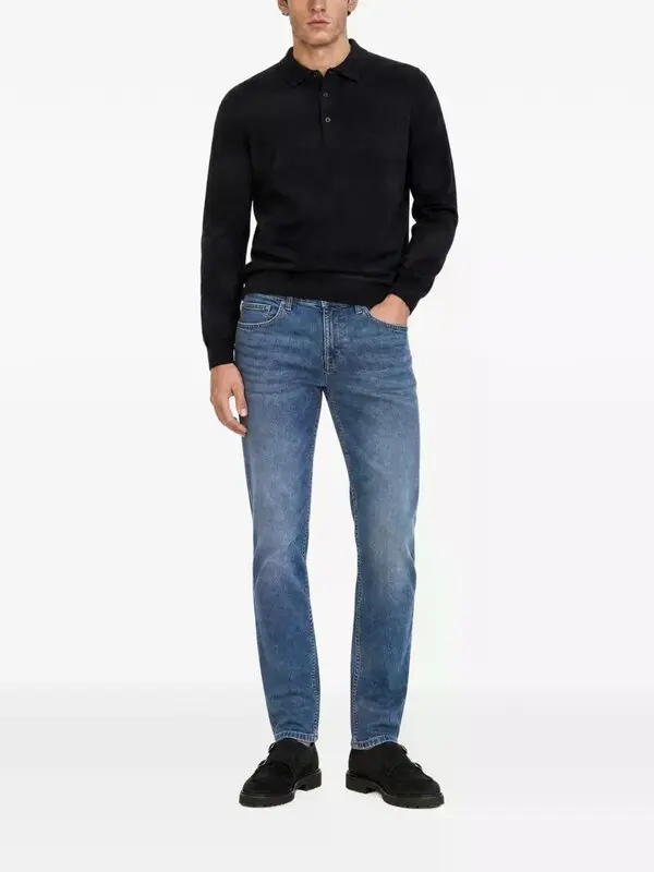 BOSS Merino-wool Polo Sweater