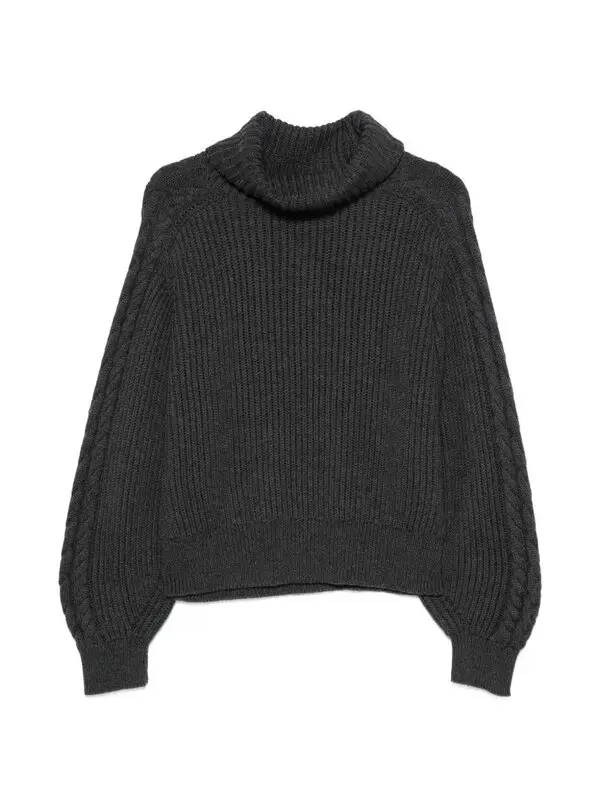 JOSEPH Cable Knit Roll Neck Sweater