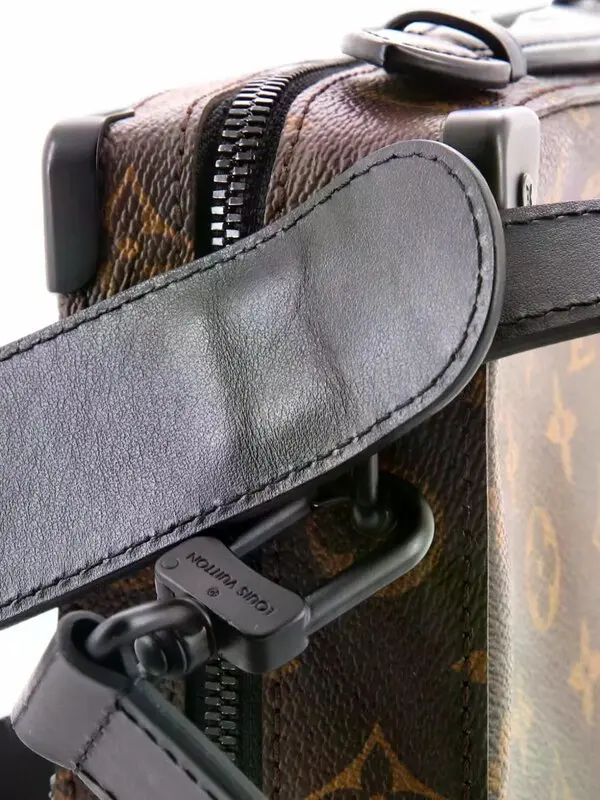 LOUIS VUITTON Handle Soft Trunk Bag Monogram Canvas Crossbody Bag