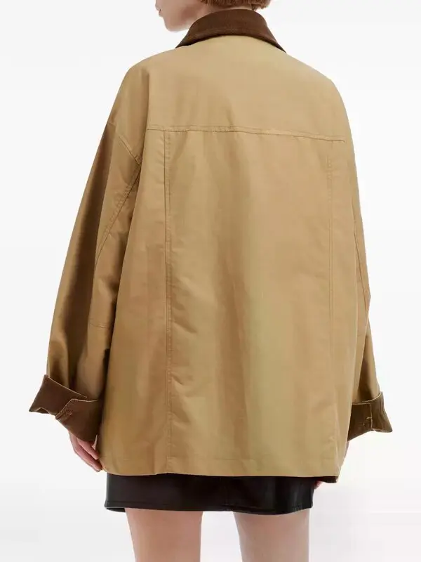B+AB Corduroy-collar Patch-pocket Jacket - Brown