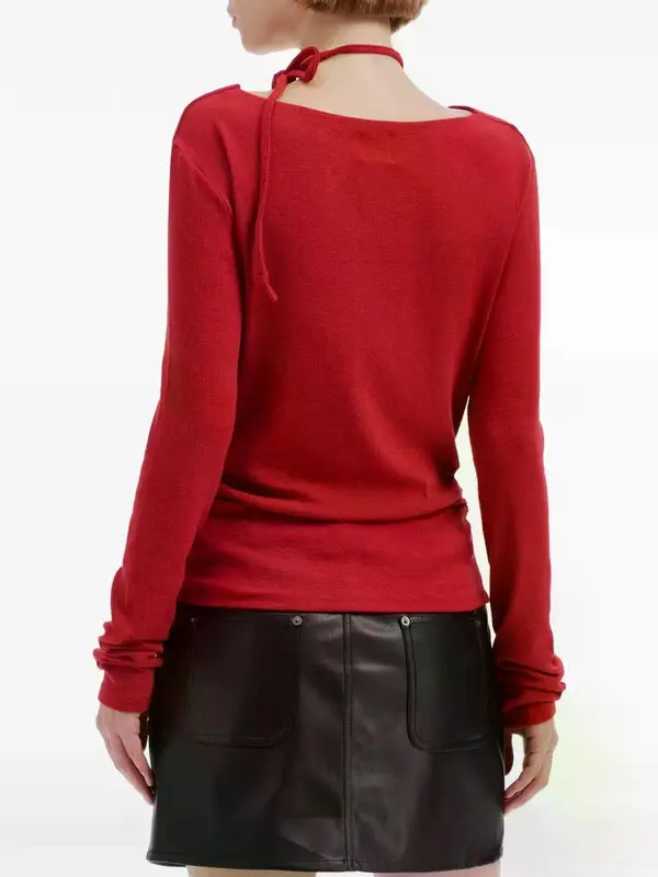 B+AB Bead-embellished Ruched Blouse