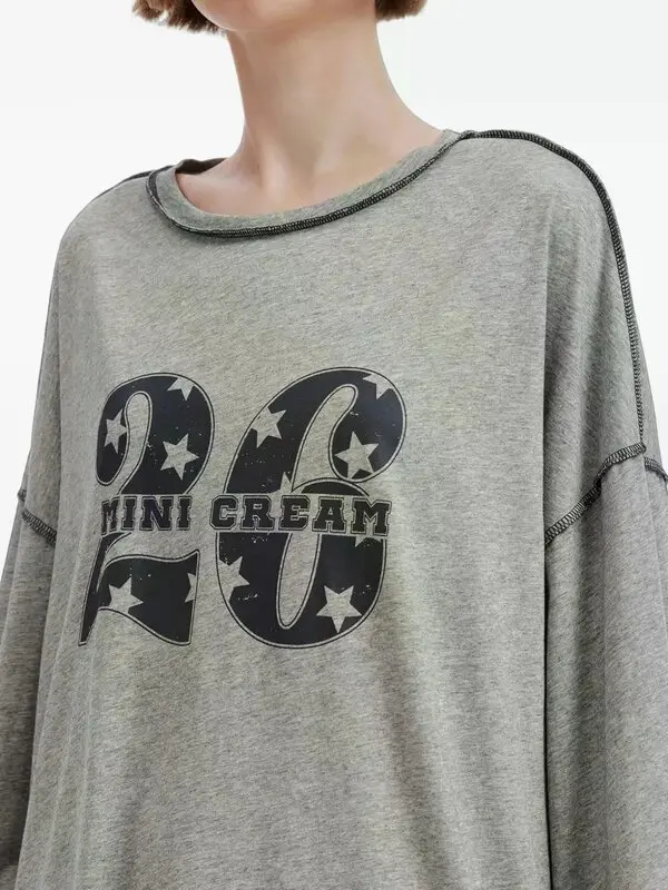 MINI CREAM Graphic-print Long-sleeved T-shirt