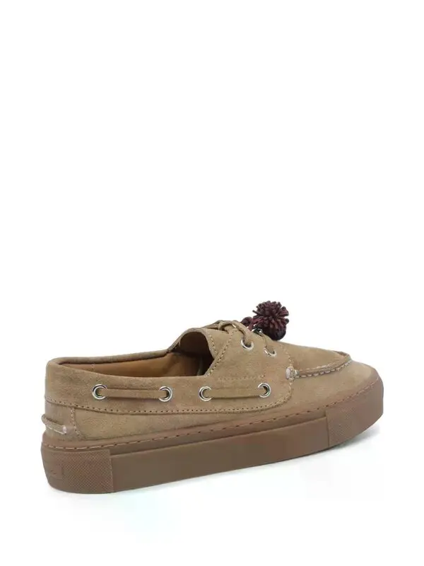 D.a.t.e. Suede Pompom Loafers
