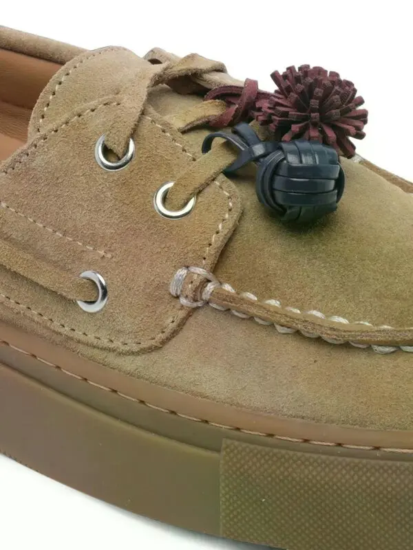 D.a.t.e. Suede Pompom Loafers