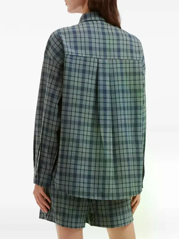 B+AB Plaid-check Shorts Set