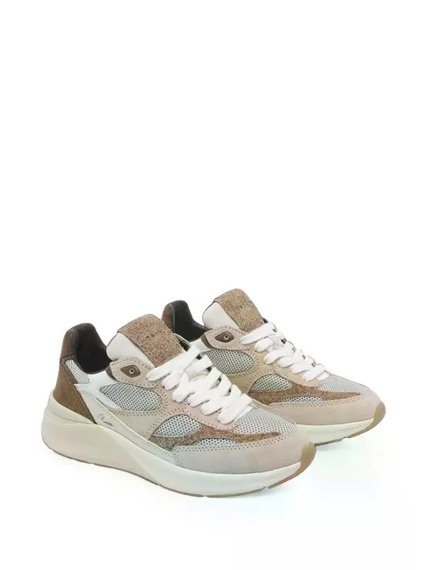 D.a.t.e. Musa Pop Panelled Sneakers - Neutrals