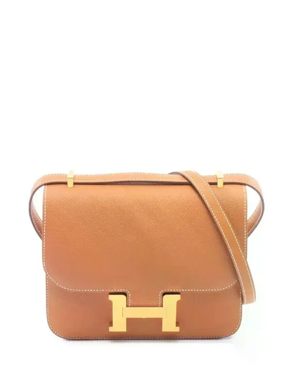 Hermès Epsom Constance Crossbody Bag - Brown