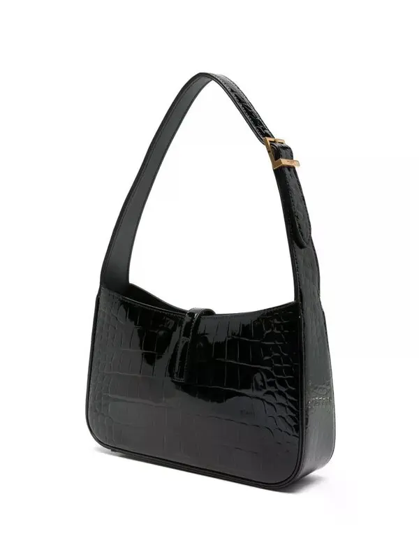 Saint Laurent Le 5 À 7 Crocodile-embossed Shoulder Bag