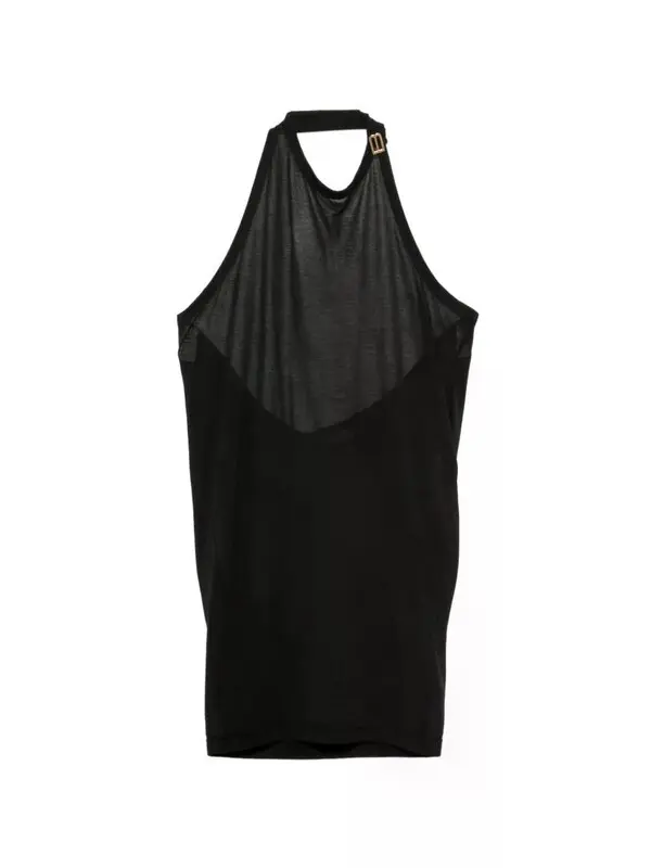 Balenciaga Draped Open-back Top - Black