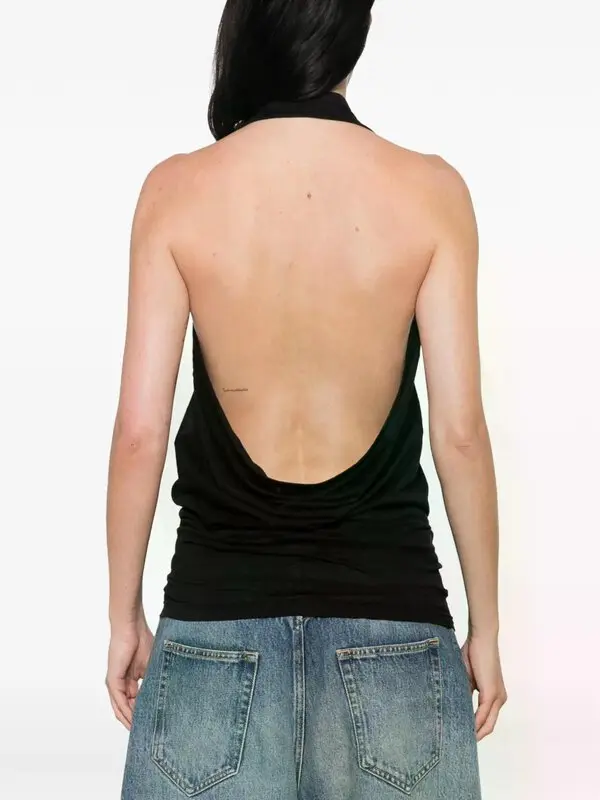 Balenciaga Draped Open-back Top