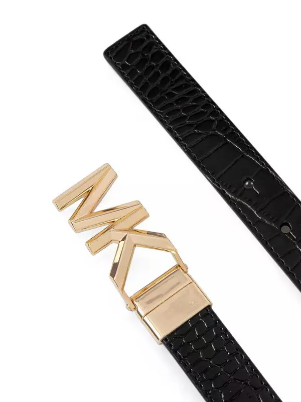 Michael Kors Croc-effect Logo-plaque Belt