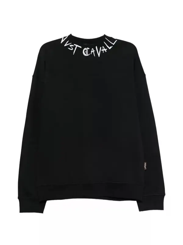 Just Cavalli Logo-print Ribbed-trim Sweater