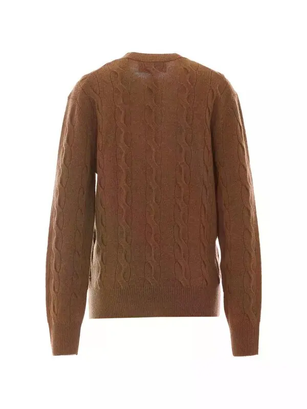 AMI Paris Cable-knit Sweater De Coeur