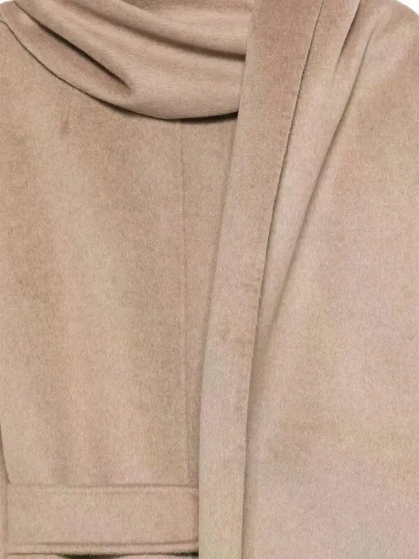 Max Mara Scarf-detail Belted Coat