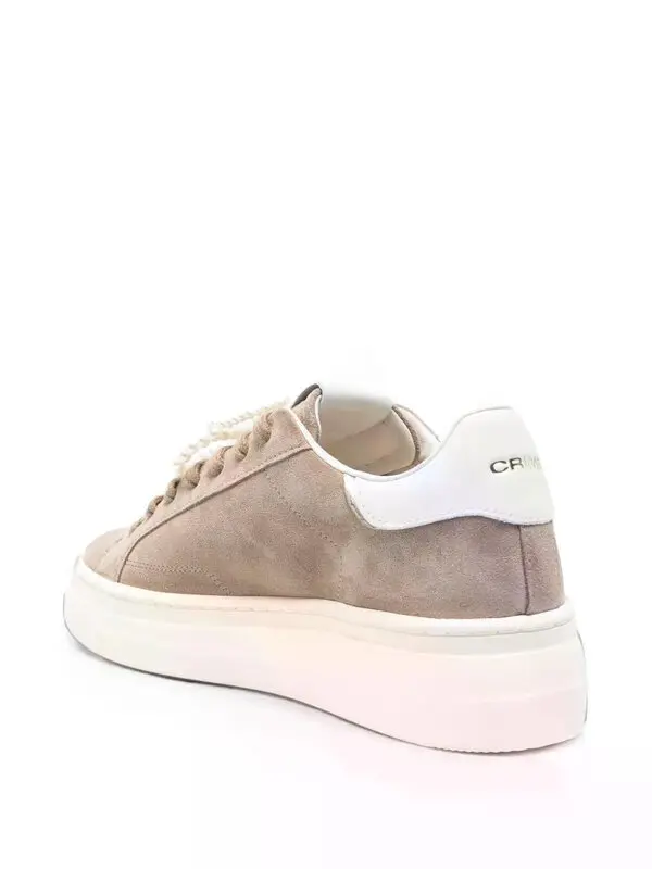 CRIME LONDON New Elevate Pearl-embellished Suede Sneakers