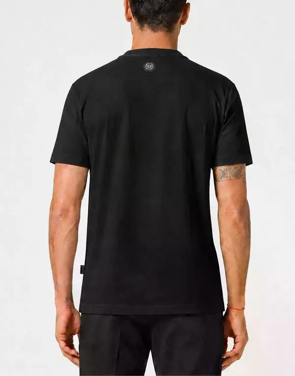Philipp Plein Round Neck T-shirt Dollar Hexagon