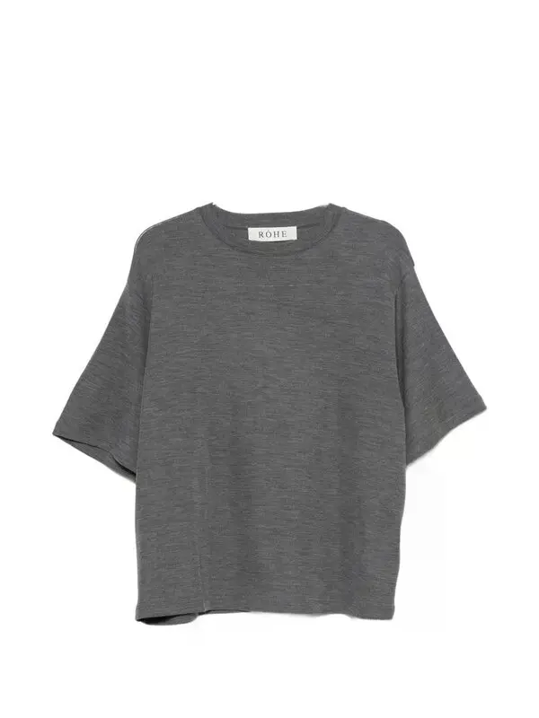 RÓHE Crew-neck Wool T-shirt