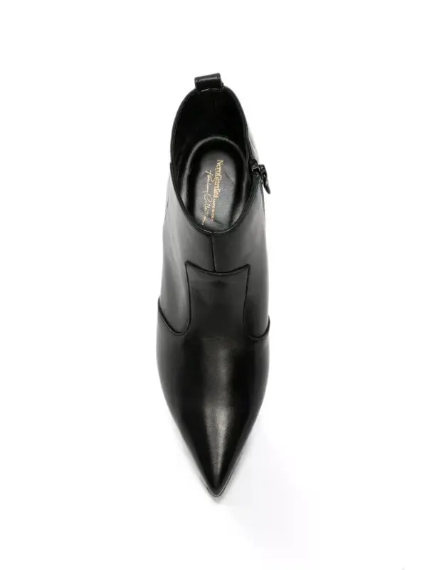NEROGIARDINI Pointed-toe Leather Ankle Boots