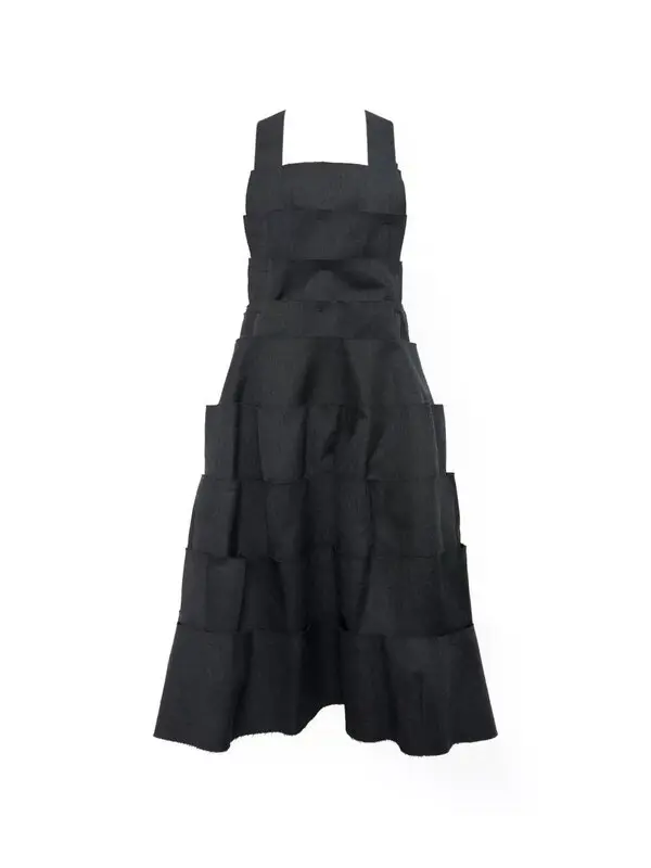 Comme Des Garçons Layered Midi Dress - Grey