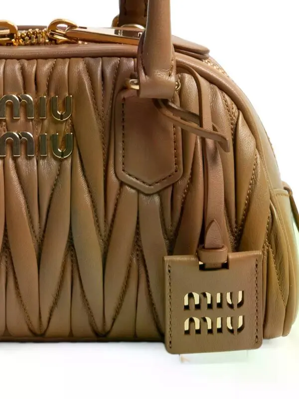 Miu Miu Matelassé Leather Tote Bag