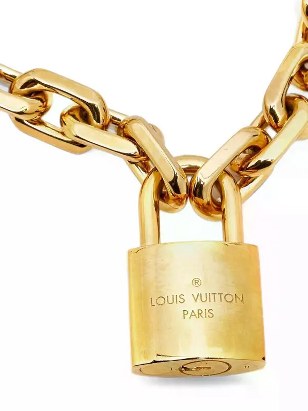 LOUIS VUITTON Edge Cadenas Lock-pendant Necklace