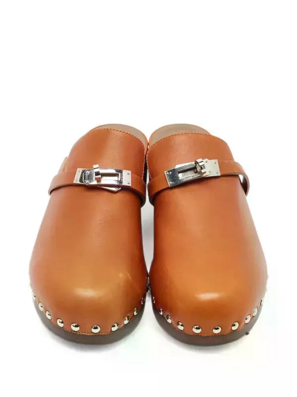 Hermès Carlotta Leather Mules