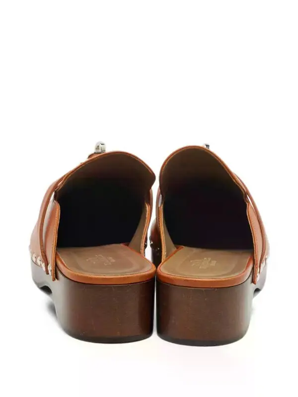 Hermès Carlotta Leather Mules