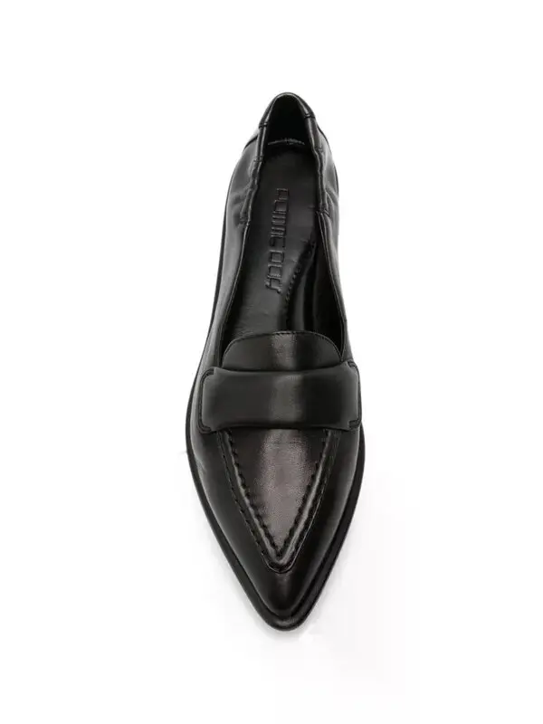 POMME D´OR Pointed-toe Leather Loafers