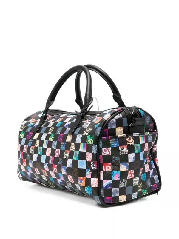 SPRAYGROUND Mini Shark Mouth Checkered Duffle Bag