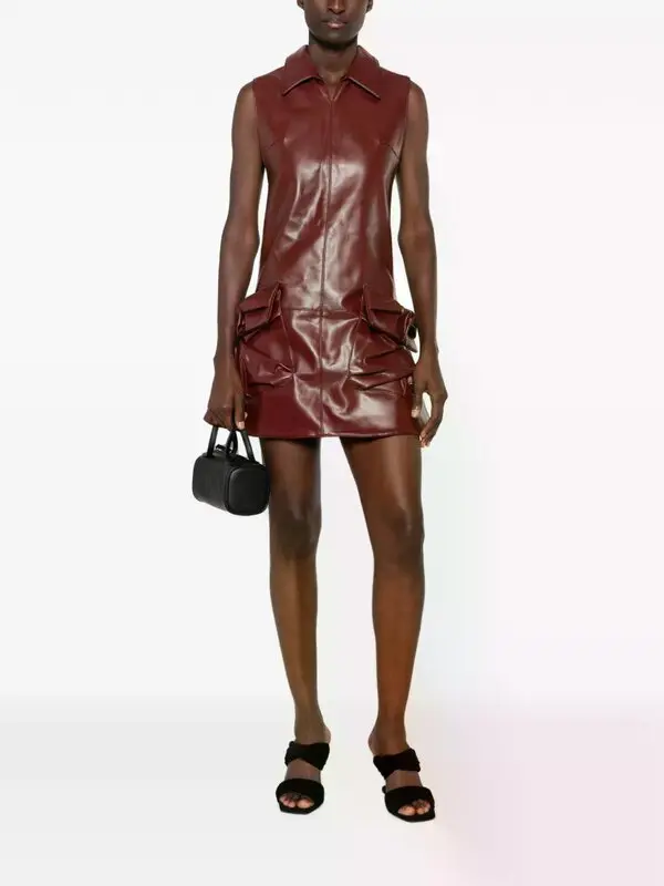 Viktor & Rolf Sleeveless A-line Mini Dress With Draped Pocket Details