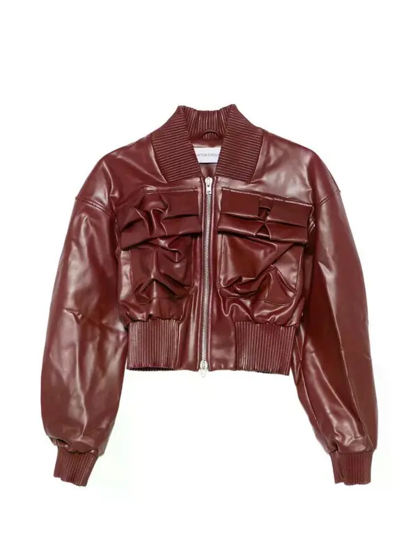 Viktor & Rolf Pleated Pocket Jacket - Red
