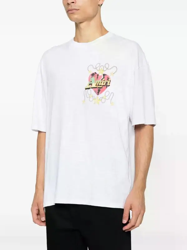 Amiri Logo Embroidered Raglan-sleeve Sweater