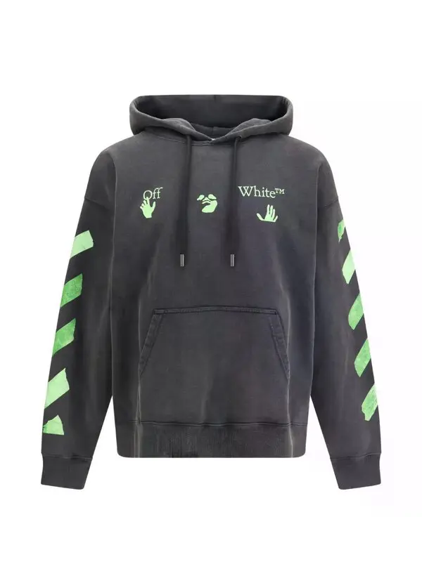 Off-White Bacco Arrow Skate Hoodie - Black